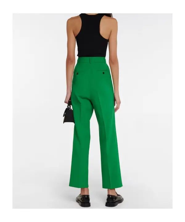 THE FRANKIE SHOP High-waisted Straight-leg Casual Pants