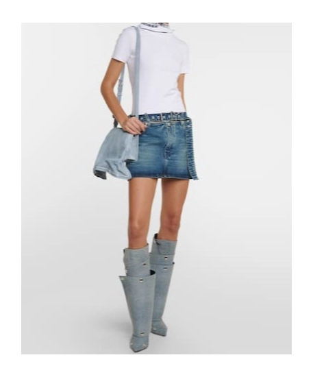 Y/project Y Belt Denim Miniskirt