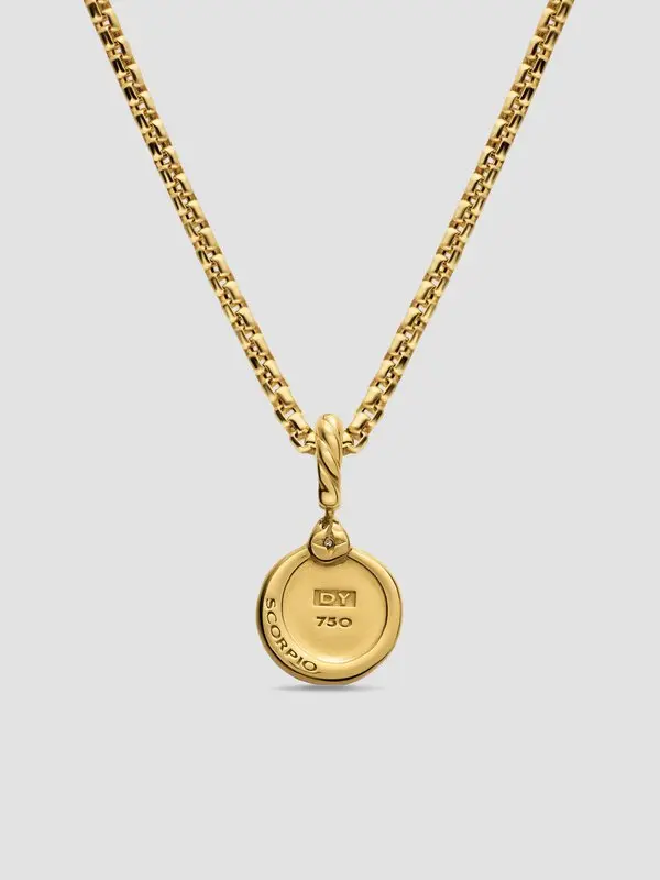 David Yurman Petite Scorpio Amulet In 18k Yellow Gold With 10.4mm