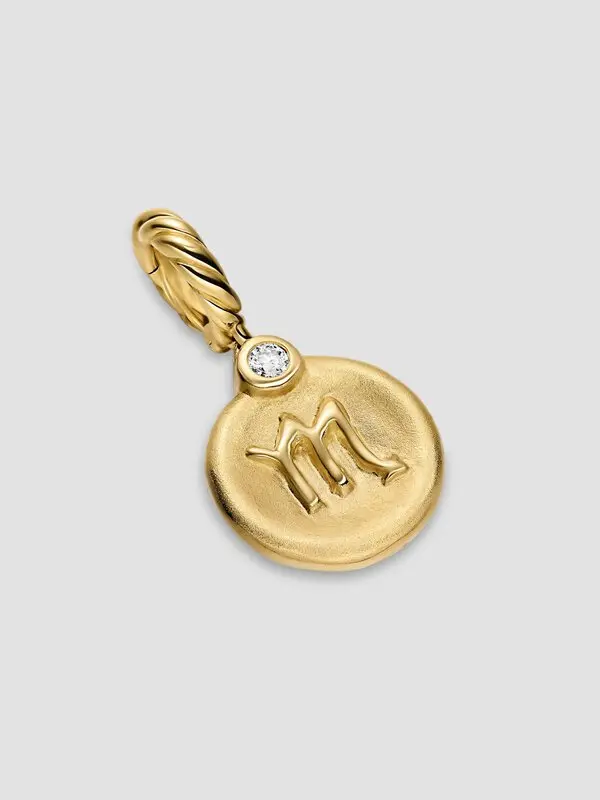 David Yurman Petite Scorpio Amulet In 18k Yellow Gold With 10.4mm