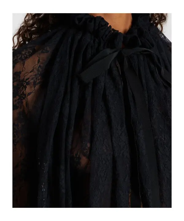 PATOU Lace Long-sleeved Blouse