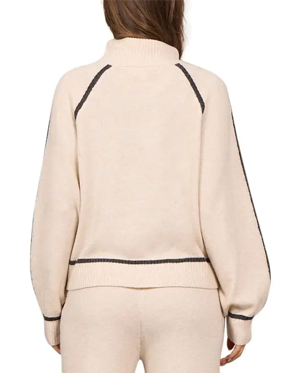 Vintage Havana Quarter Zip Sweater