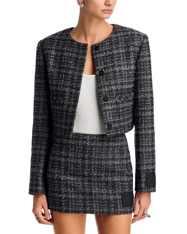 Alexander Wang Tweed Boxy Jacket