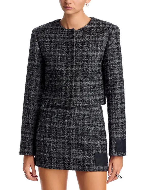Alexander Wang Tweed Boxy Jacket