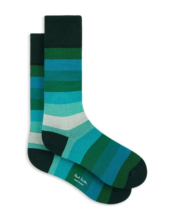 Paul Smith Mix Striped Cotton Blend Socks, Pack Of 3