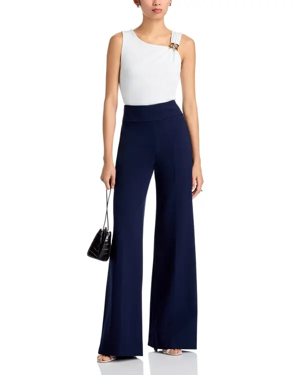Veronica Beard Kalinda High Waist Wide Leg Pants