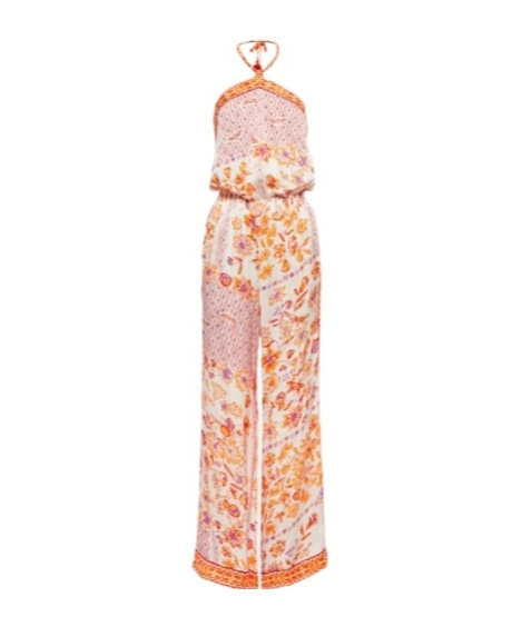 Poupette St Barth Isabelle Printed Halterneck Jumpsuit