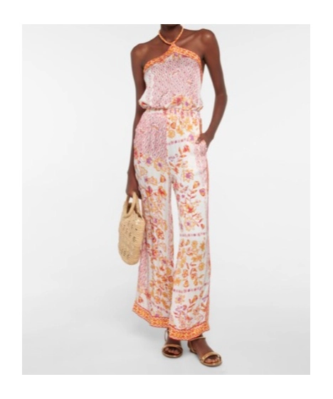 Poupette St Barth Isabelle Printed Halterneck Jumpsuit