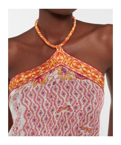 Poupette St Barth Isabelle Printed Halterneck Jumpsuit