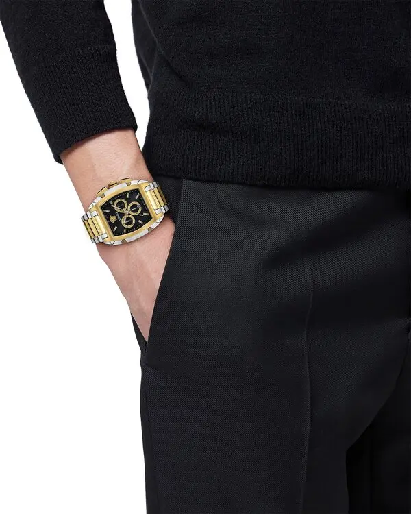 Versace Dominus Chronograph Watch, 42mm X 49.5mm