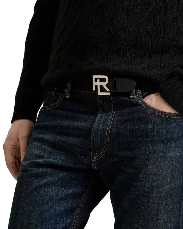 Ralph Lauren Purple Label Rl Vachetta Leather Belt