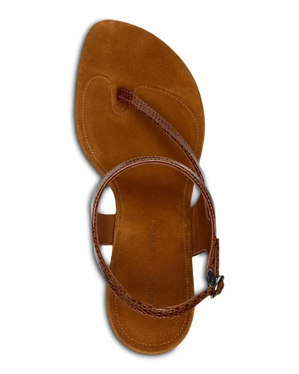 Proenza Schouler Tee 85 Embossed Leather Thong Sandals