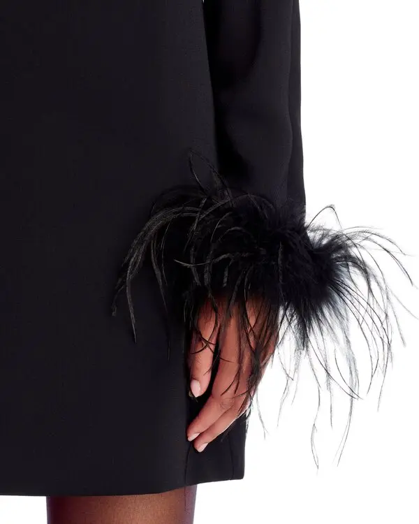 MILLY Eli Feather Mini Dress