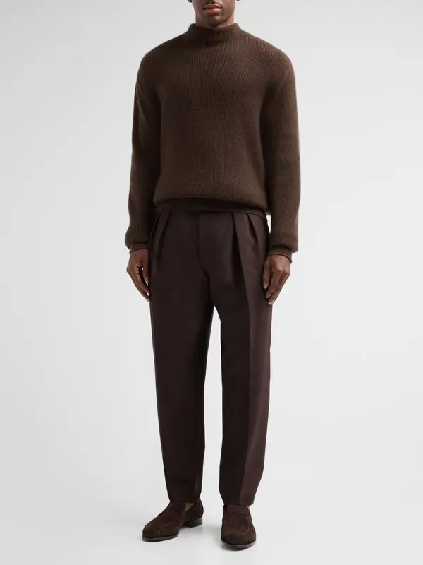 Kiton Woven Suede Penny Loafers