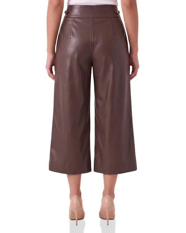 Bagatelle Faux Leather High Rise Crop Pants