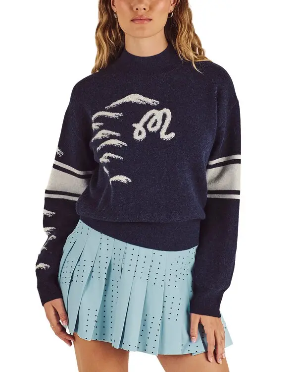 MALBON Rubi Dot Pleated Mini Skirt