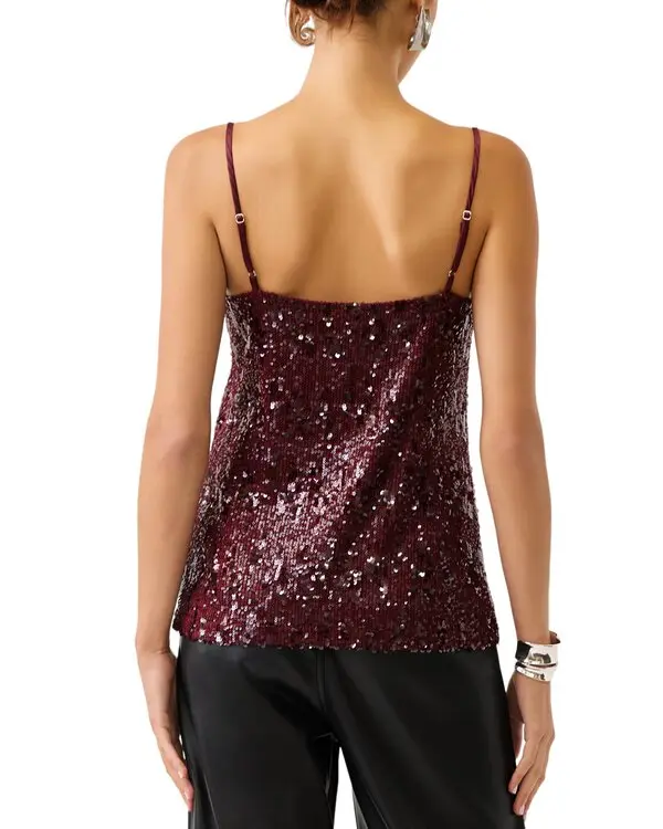 Fifteen Twenty Leah Sequin V Neck Cami