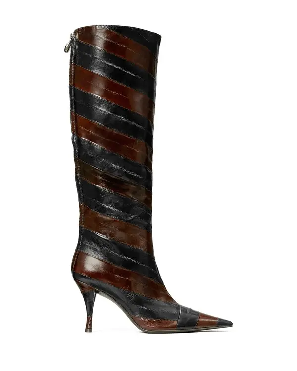 Tory Burch Charlie Leather Knee High Boots