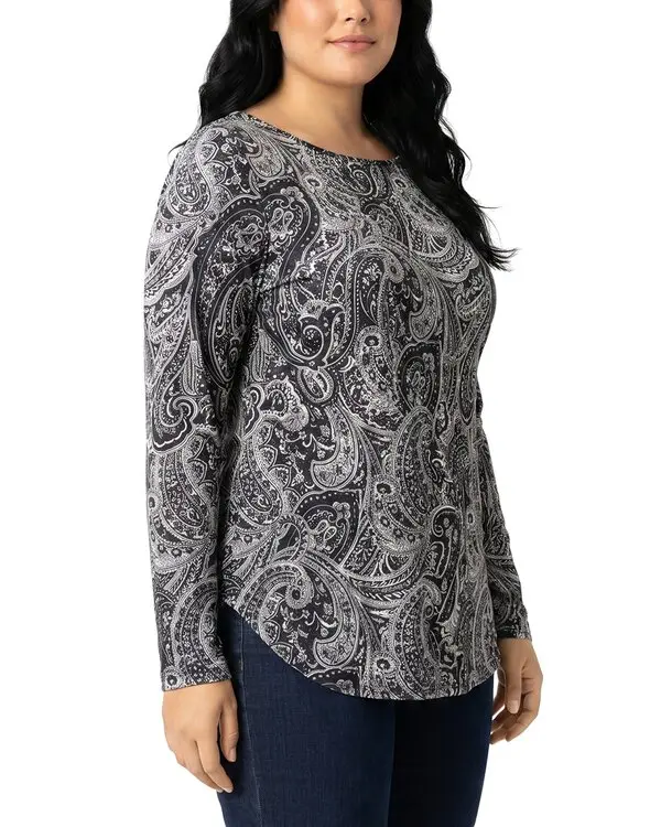 Karen Kane Velvet Shirttail Top