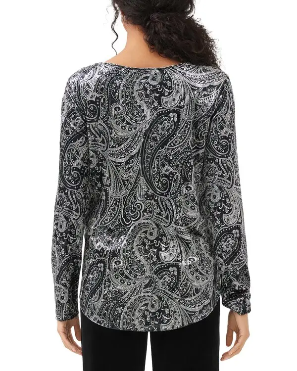 Karen Kane Velvet Shirttail Top