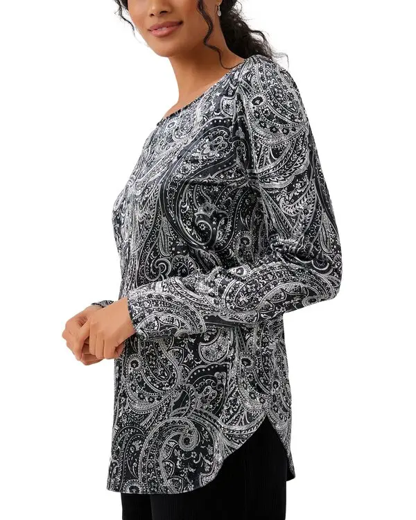 Karen Kane Velvet Shirttail Top