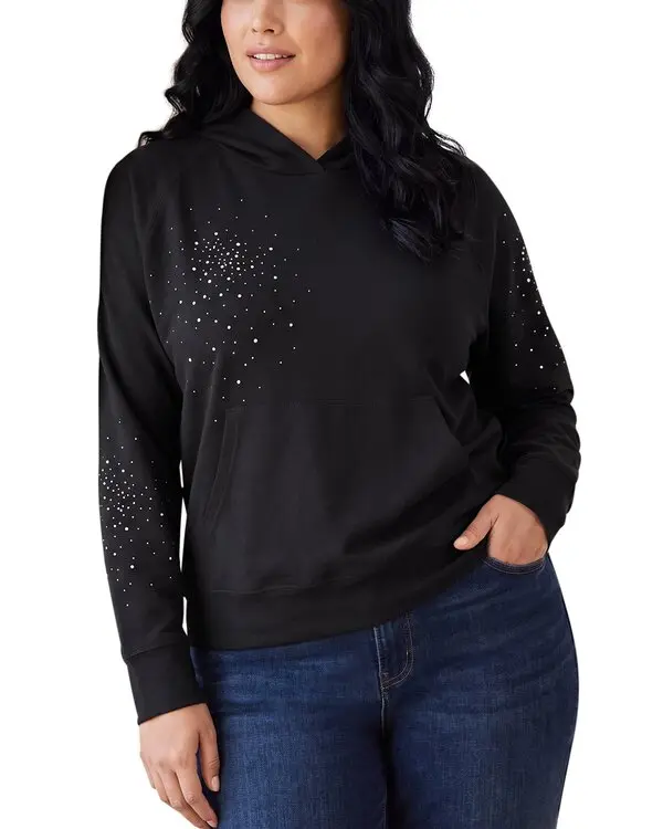 Karen Kane Plus Embellished Hoodie