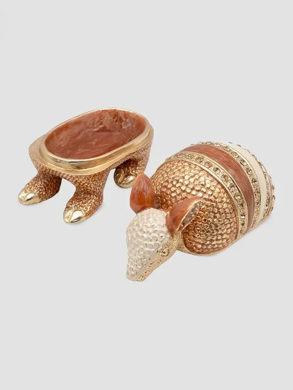 JAY STRONGWATER Flora Fauna Armi Armadillo Box