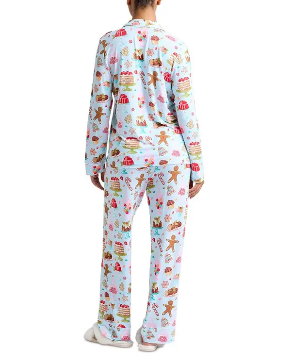 NICK & NORA Dainty Desserts Jersey Long Sleeve Pajama Set