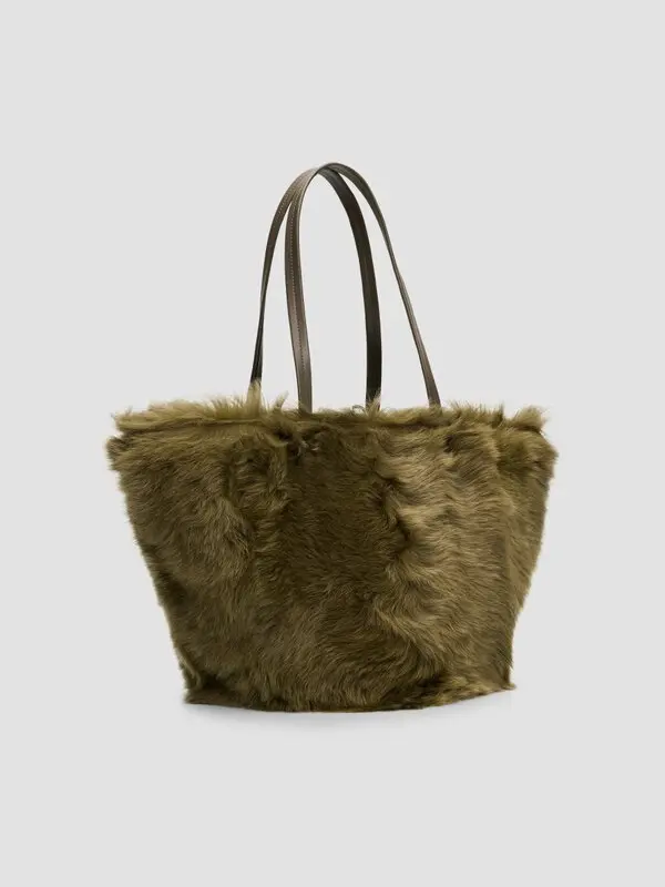 Proenza Schouler Hex Shearling Tote