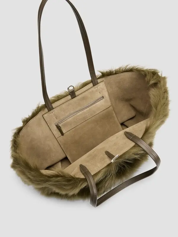 Proenza Schouler Hex Shearling Tote
