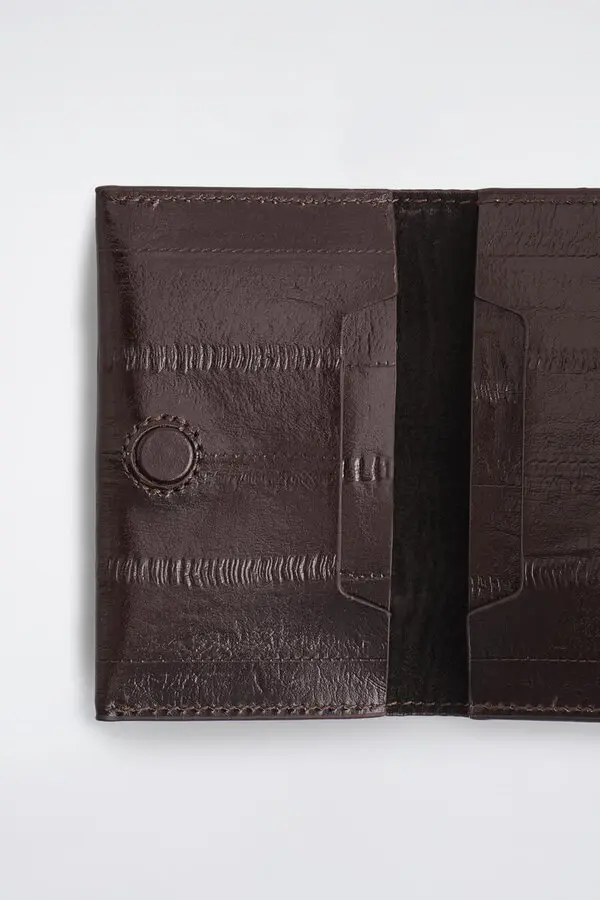 Cos Eel-effect Leather Cardholder