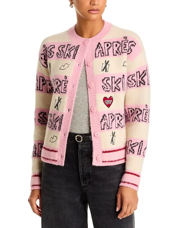 Aqua Apres Ski Crewneck Cardigan Exclusive