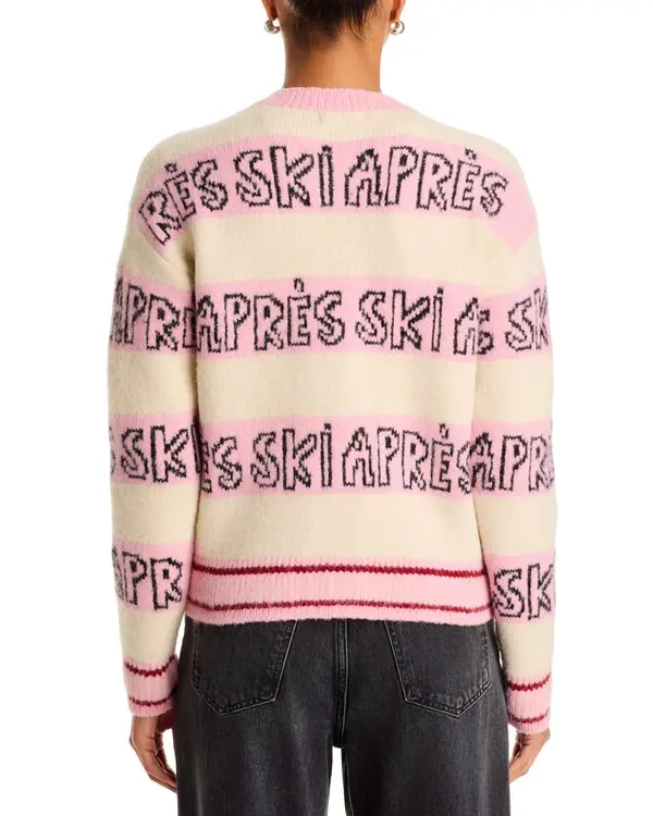 Aqua Apres Ski Crewneck Cardigan Exclusive