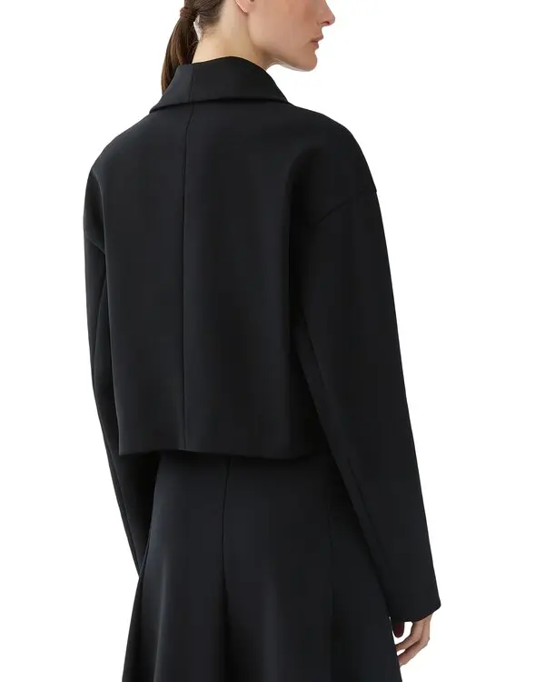 Lafayette 148 New York Oversized Collar Cropped Jacket