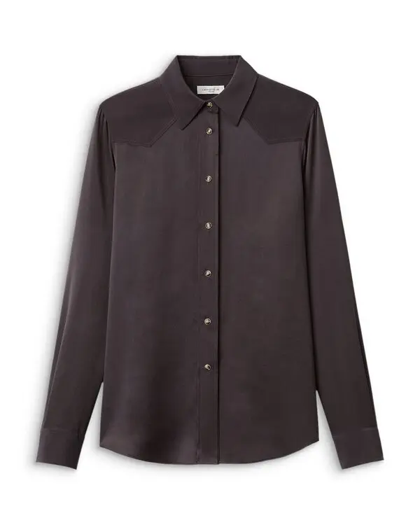 Lafayette 148 New York Western Silk Blouse