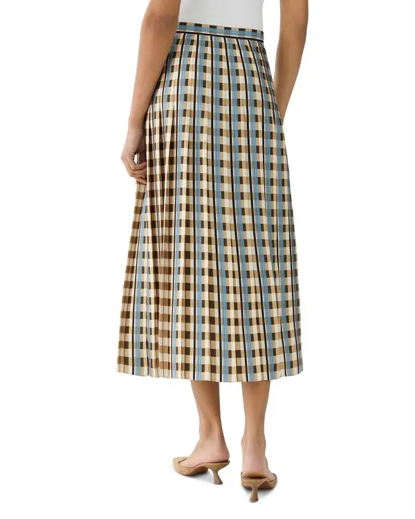 Lafayette 148 New York Pleated Midi Skirt