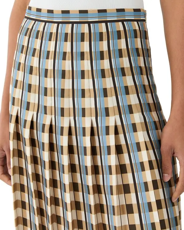 Lafayette 148 New York Pleated Midi Skirt