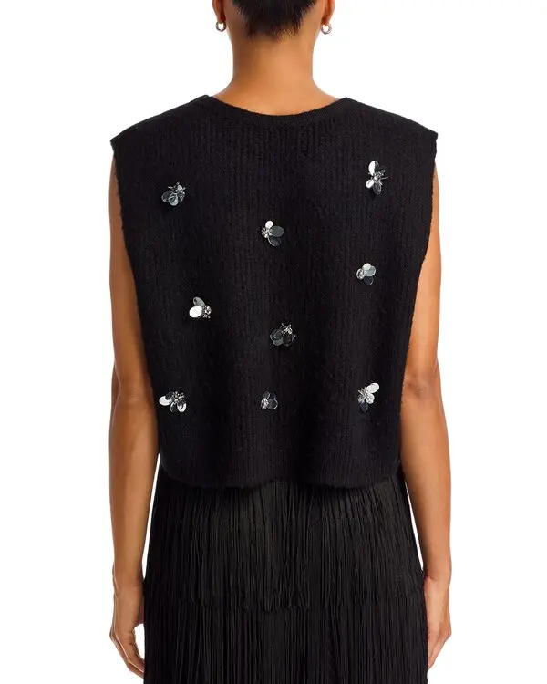 The Great. The Embellished Sweater Vest