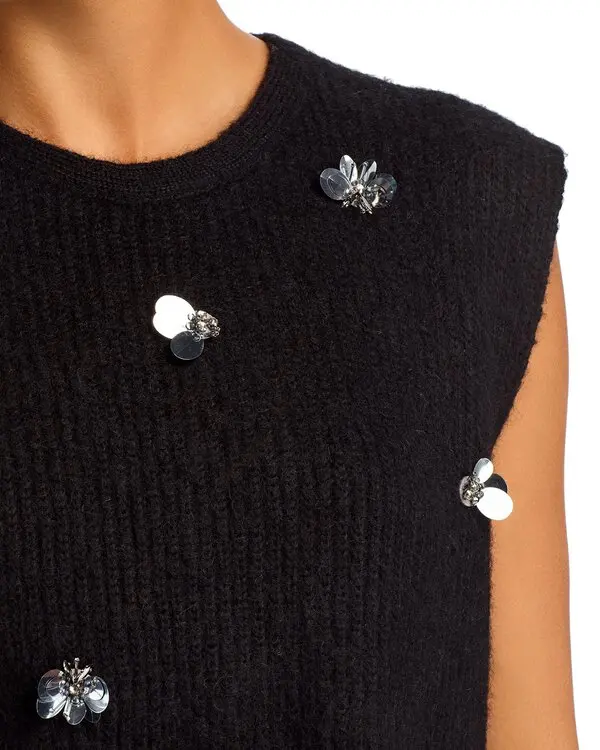 The Great. The Embellished Sweater Vest