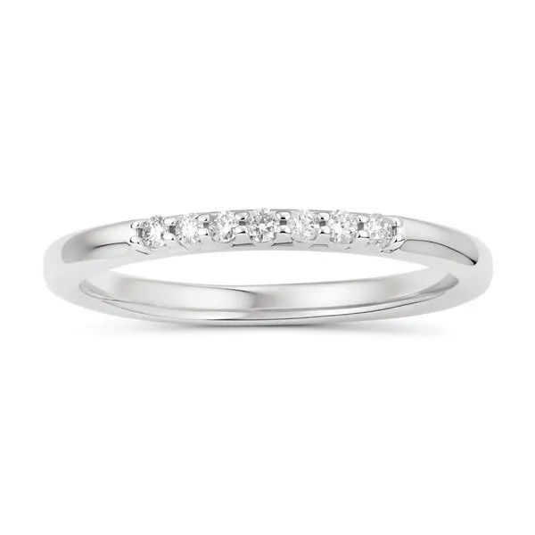 KYLIE HARPER Petite Diamond Band Ring In Sterling 1/10 Tdw