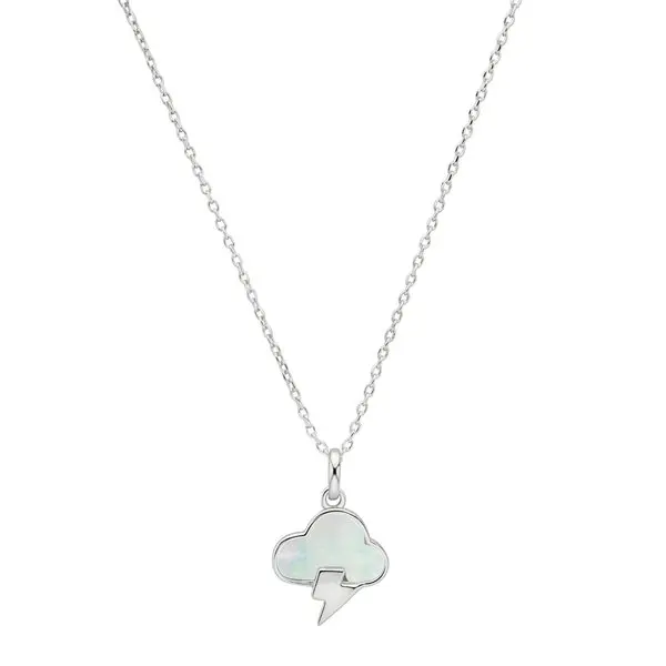 KYLIE HARPER A Rainy Day' Mother Of Pearl Pendant In Sterling - Silver