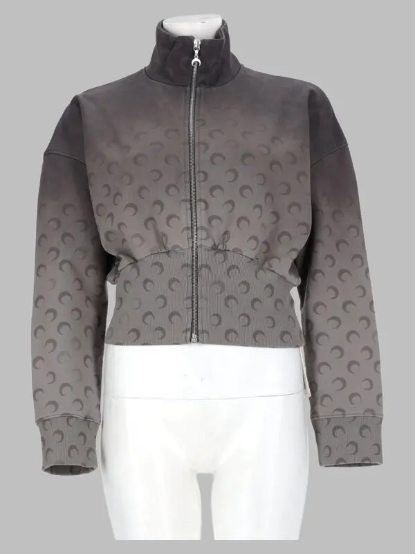 MARINE SERRE Moon Mini Sweatshirt - Grey