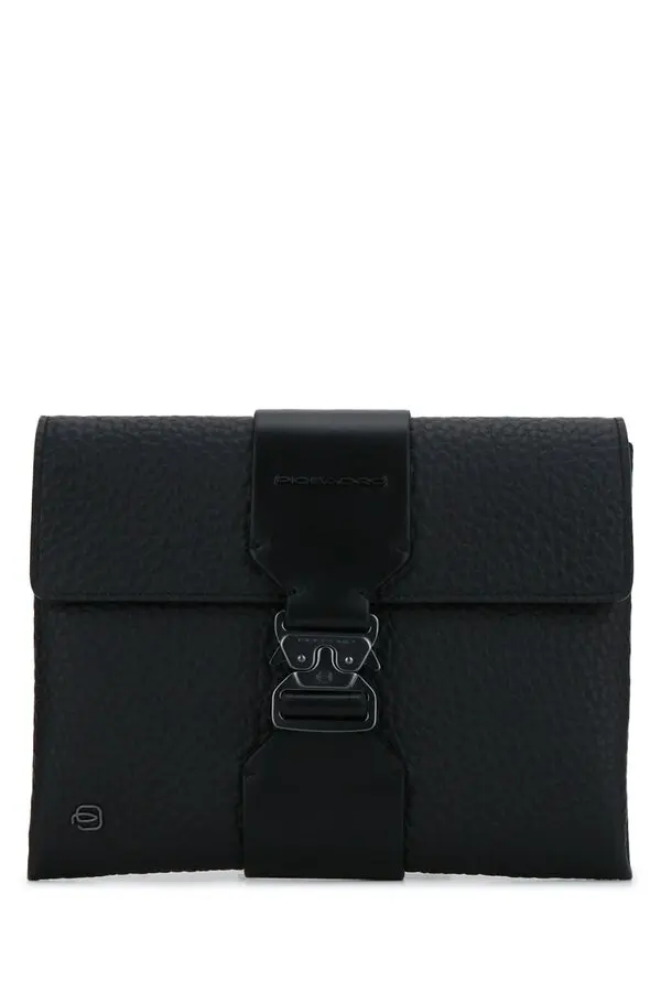 PIQUADRO Leather Pouch Clutch Bag