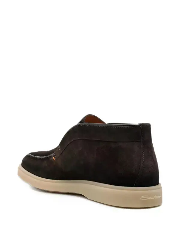 Santoni Almond-toe Desert Boots