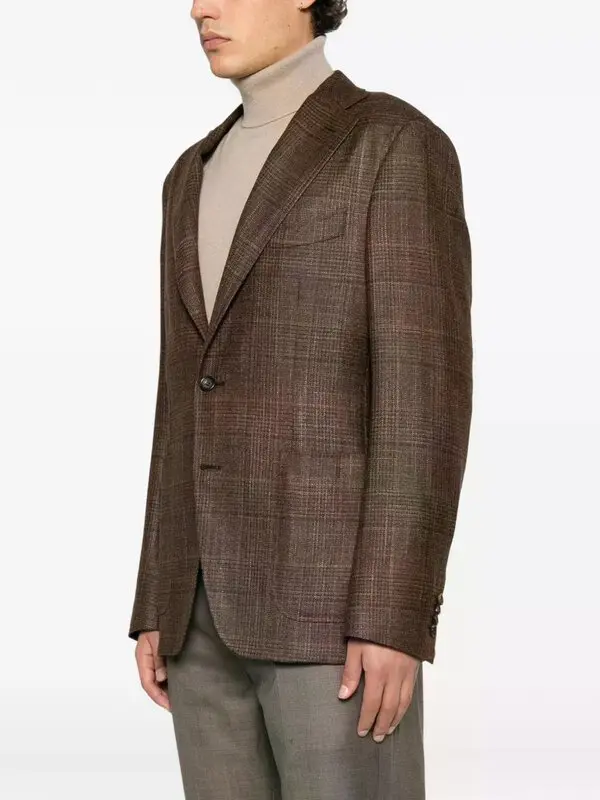 Canali Check-pattern Blazer