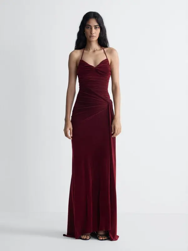 Diane Von Furstenberg Saffra Velvet Gown