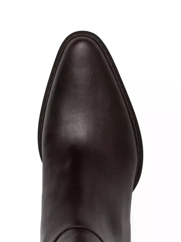 Michael Kors Lex Leather Stretch Riding Boot