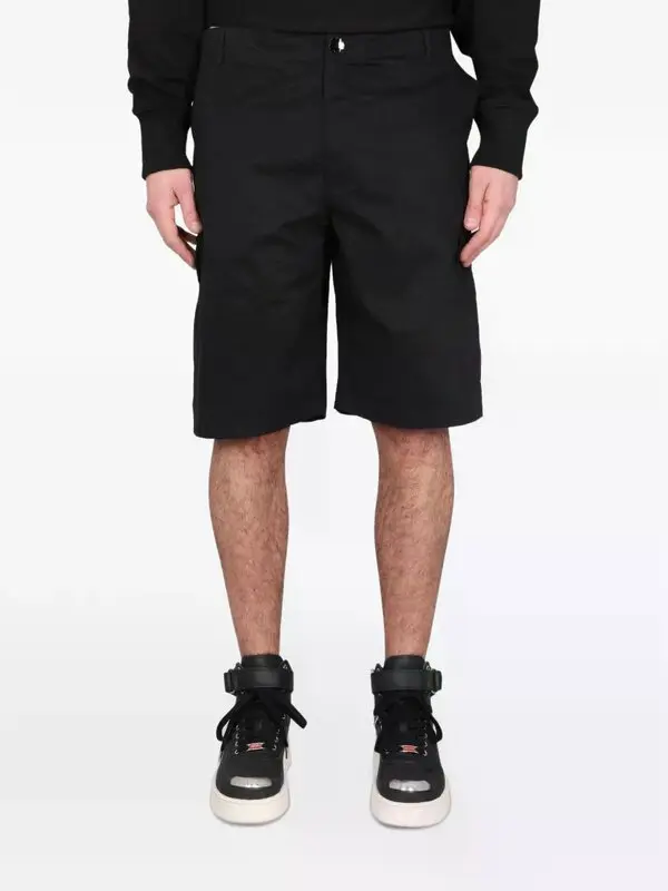 Kenzo Cotton Cargo Shorts - Black