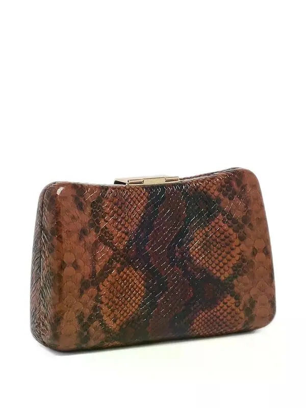 TWENTY FOURHAITCH Oleria Snake-effect Clutch Bag