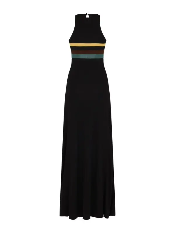 Saint Laurent Robe Longue Fendu Tr